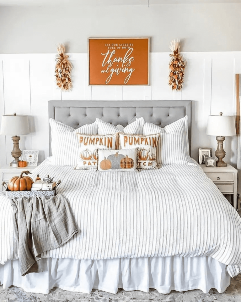 50+ Fall Bedroom Décor Ideas - Best Stuff Hub